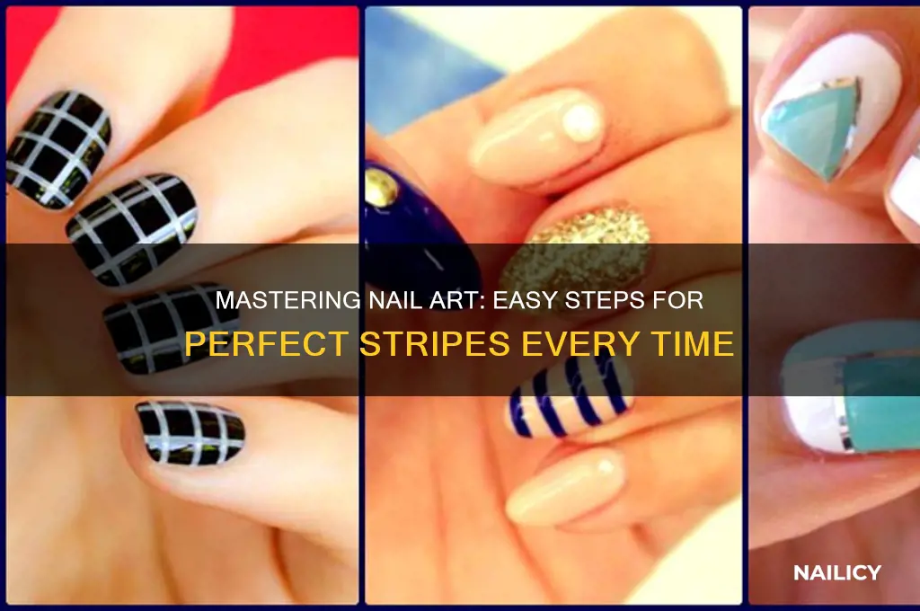 Mastering Nail Art: Easy Steps For Perfect Stripes Every Time | Nailicy