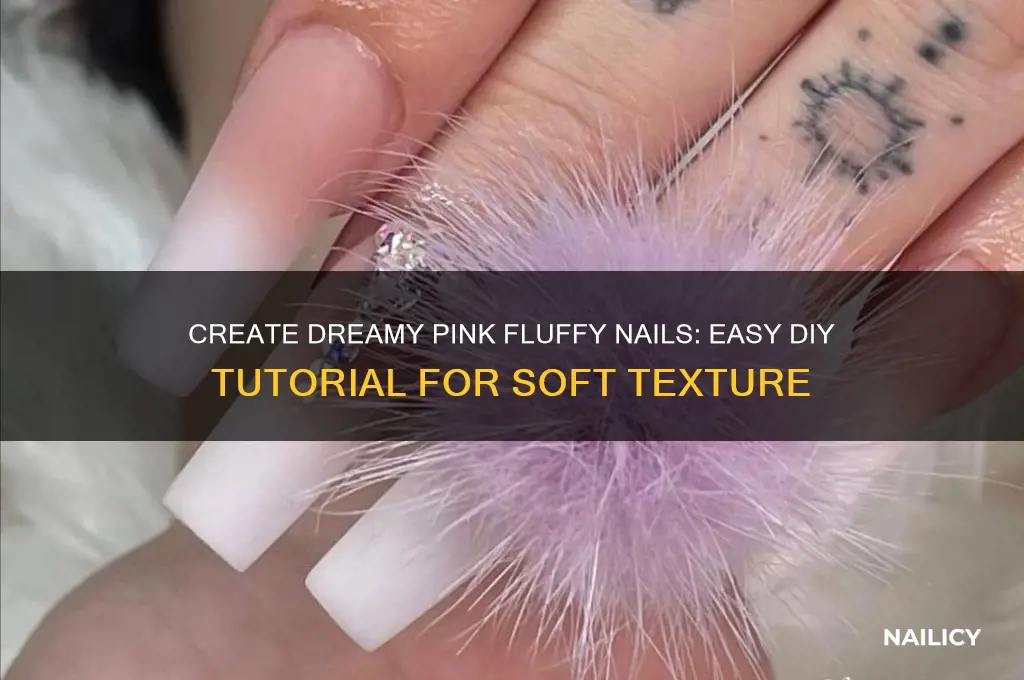 Create Dreamy Pink Fluffy Nails: Easy Diy Tutorial For Soft Texture ...