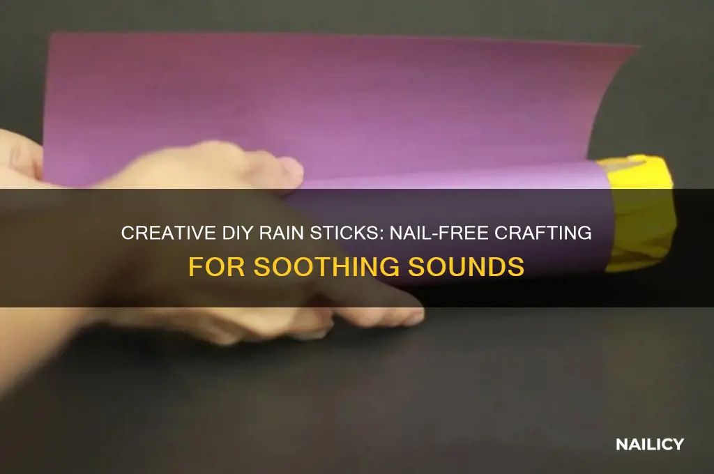 Creative Diy Rain Sticks: Nail-Free Crafting For Soothing Sounds | Nailicy