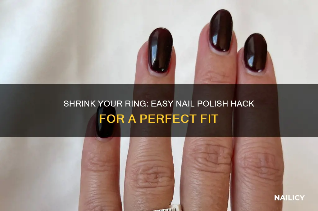 Shrink Your Ring: Easy Nail Polish Hack For A Perfect Fit | Nailicy