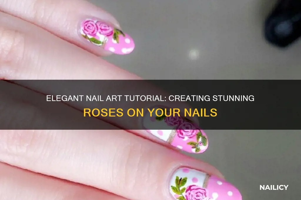 Elegant Nail Art Tutorial: Creating Stunning Roses On Your Nails | Nailicy