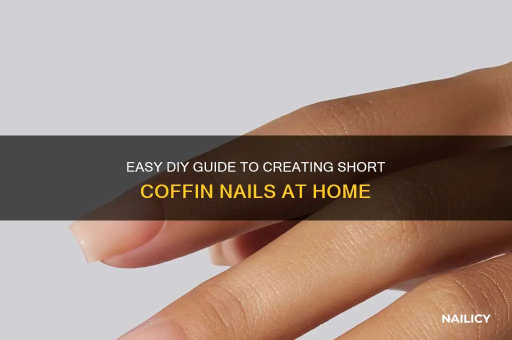 Easy Diy Guide To Creating Short Coffin Nails At Home | Nailicy