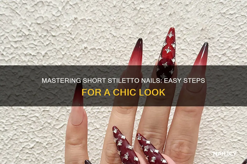 Mastering Short Stiletto Nails: Easy Steps For A Chic Look | Nailicy