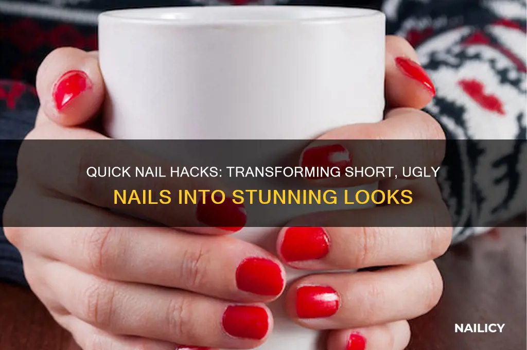 Quick Nail Hacks: Transforming Short, Ugly Nails Into Stunning Looks ...