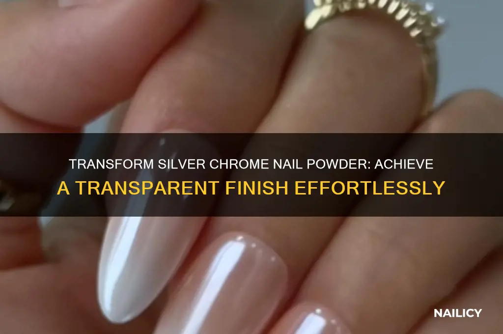 Transform Silver Chrome Nail Powder: Achieve A Transparent Finish ...