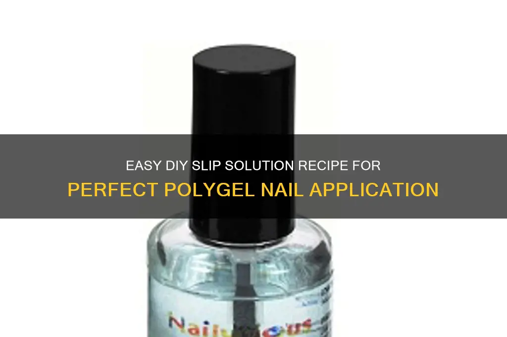 Easy Diy Slip Solution Recipe For Perfect Polygel Nail Application ...