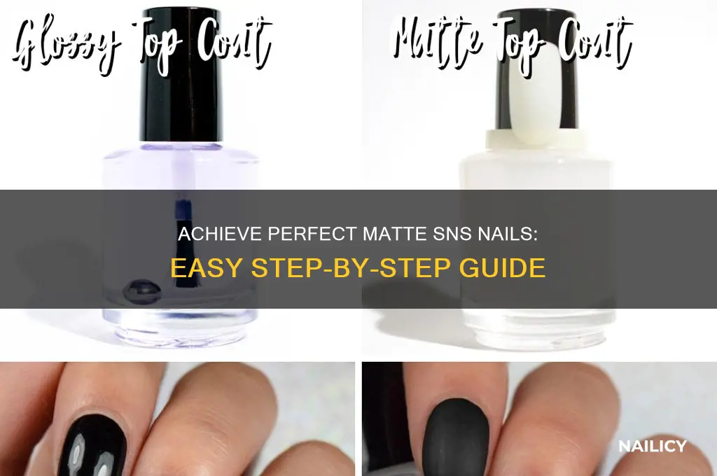 Achieve Perfect Matte Sns Nails: Easy Step-By-Step Guide | Nailicy