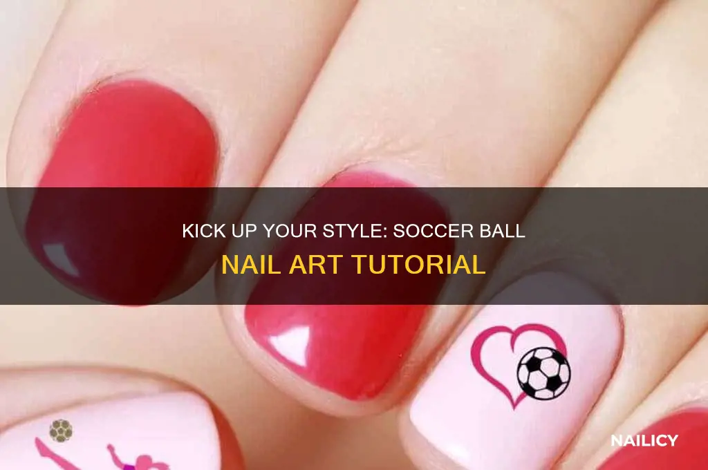 Kick Up Your Style: Soccer Ball Nail Art Tutorial | Nailicy