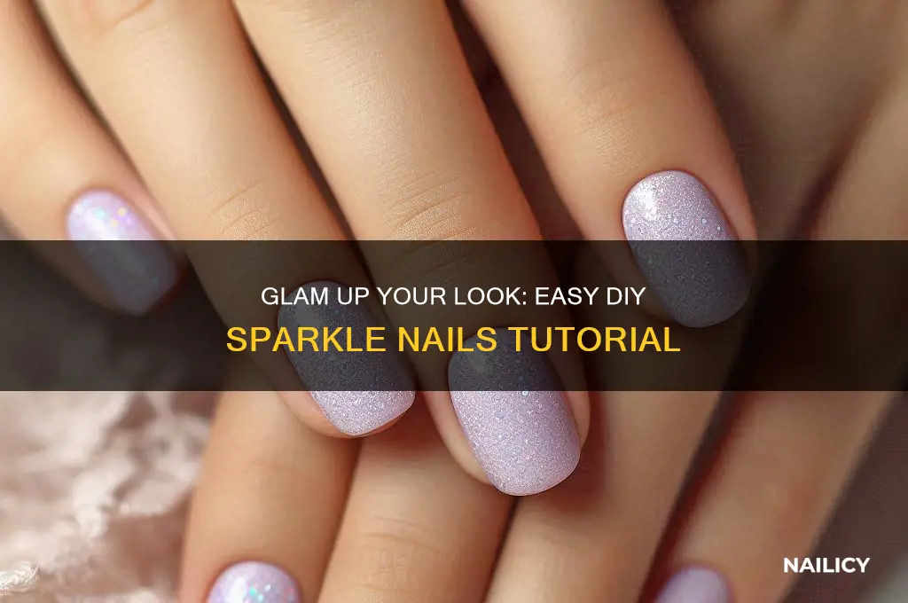 Glam Up Your Look: Easy Diy Sparkle Nails Tutorial | Nailicy