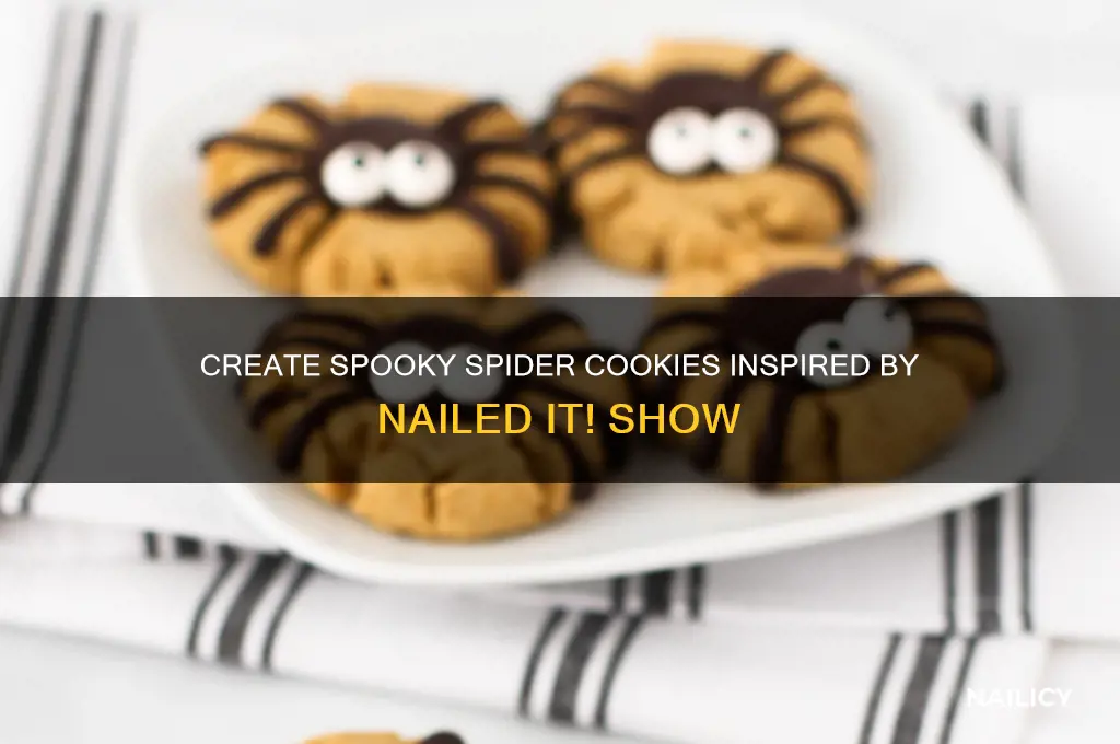 Create Spooky Spider Cookies Inspired By Nailed It! Show | Nailicy