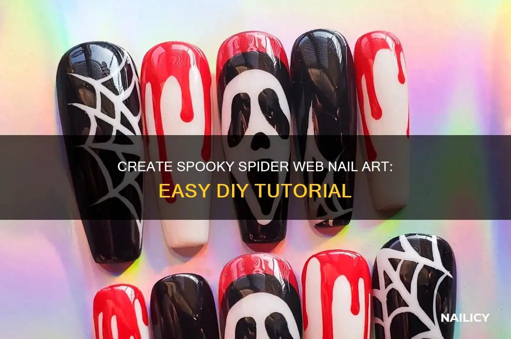 Create Spooky Spider Web Nail Art: Easy Diy Tutorial | Nailicy