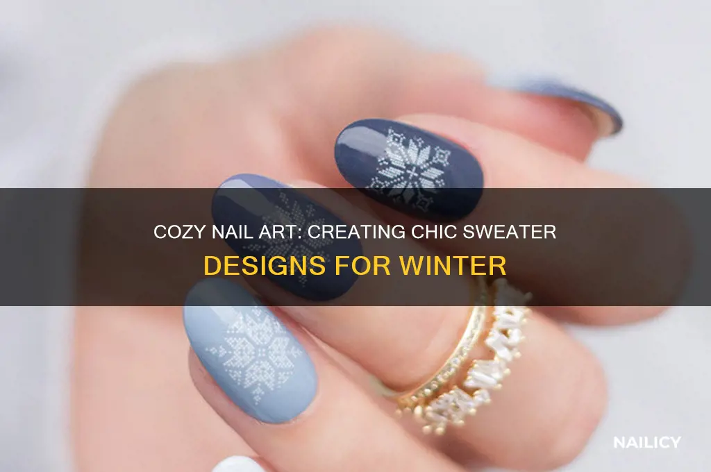 Cozy Nail Art: Creating Chic Sweater Designs For Winter | Nailicy