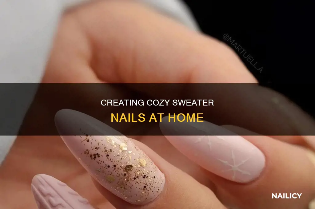Creating Cozy Sweater Nails At Home | Nailicy