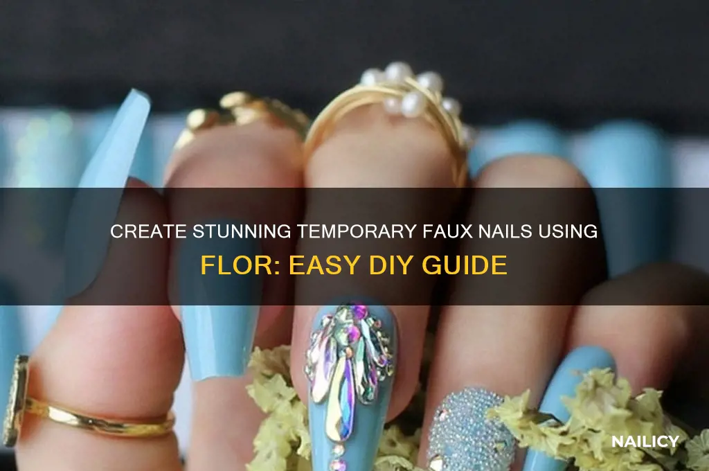 Create Stunning Temporary Faux Nails Using Flor: Easy Diy Guide | Nailicy