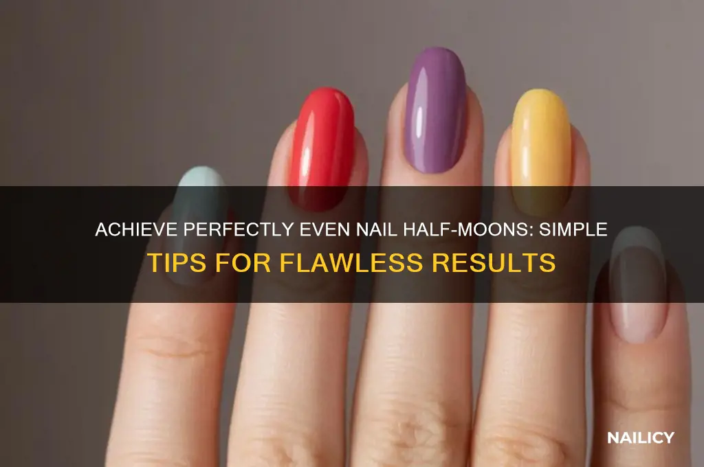 Achieve Perfectly Even Nail Half-Moons: Simple Tips For Flawless ...
