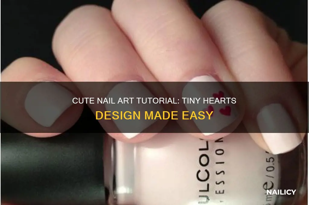 Cute Nail Art Tutorial: Tiny Hearts Design Made Easy | Nailicy