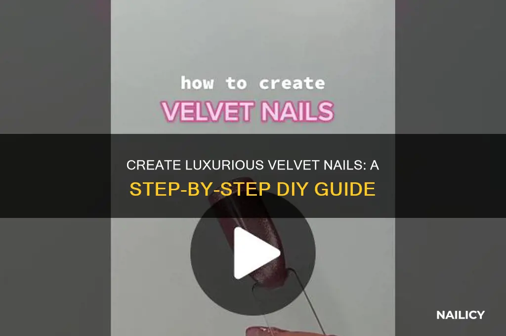Create Luxurious Velvet Nails: A Step-By-Step Diy Guide | Nailicy