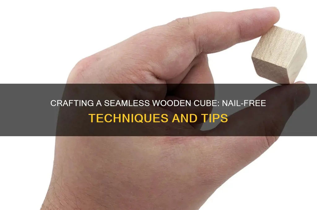 Crafting A Seamless Wooden Cube: Nail-Free Techniques And Tips | Nailicy