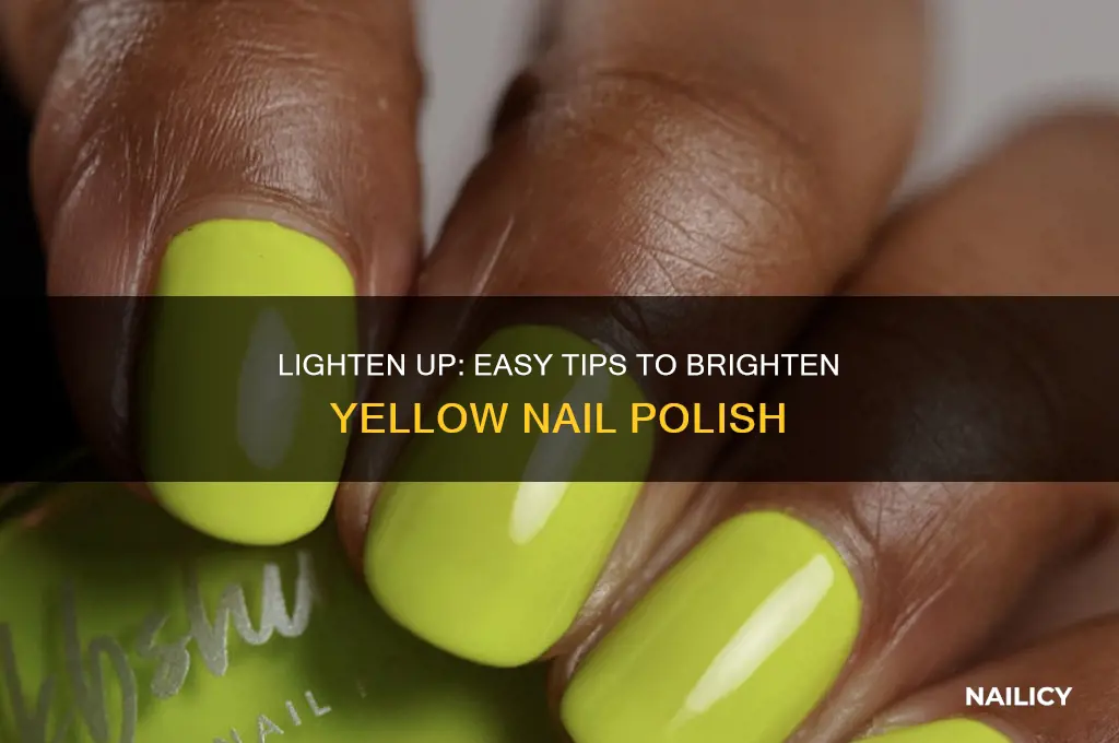 Lighten Up: Easy Tips To Brighten Yellow Nail Polish | Nailicy