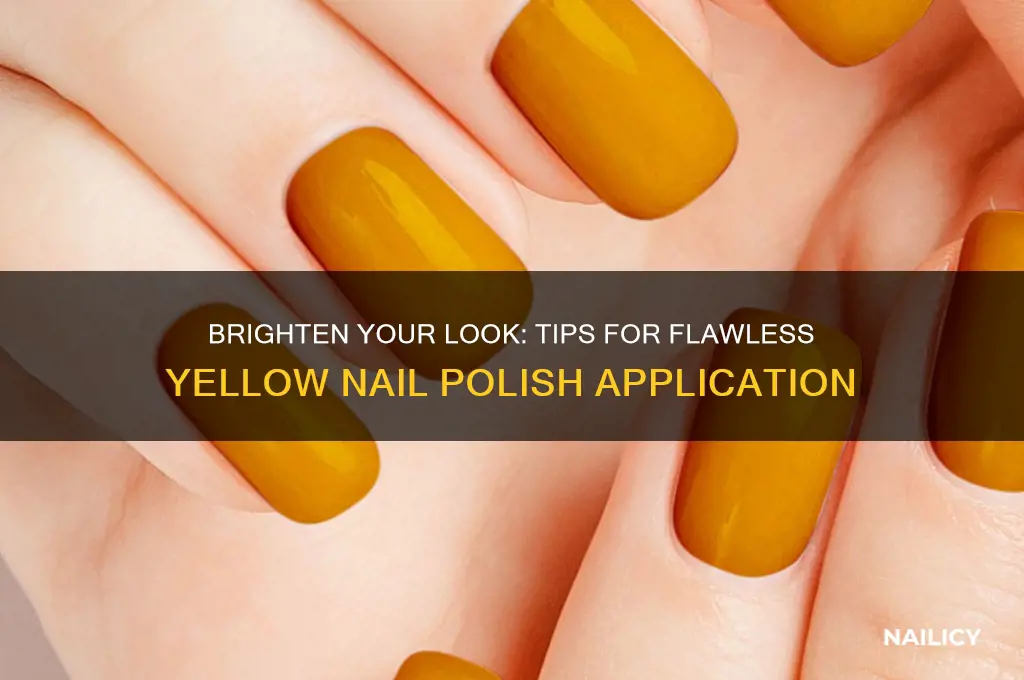 Brighten Your Look: Tips For Flawless Yellow Nail Polish Application ...