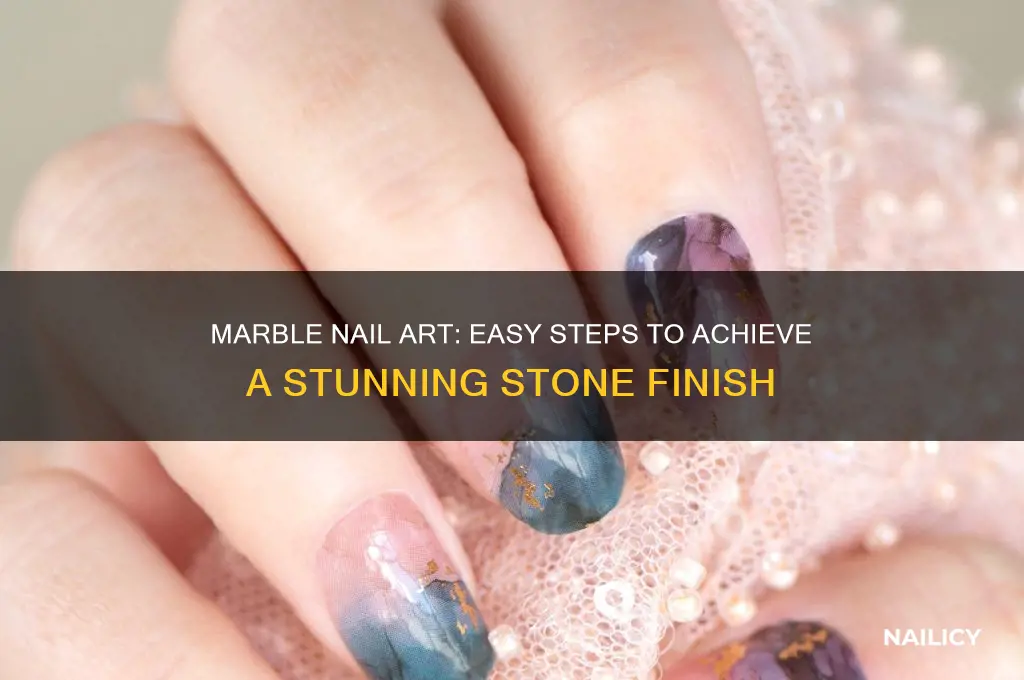 Marble Nail Art: Easy Steps To Achieve A Stunning Stone Finish | Nailicy