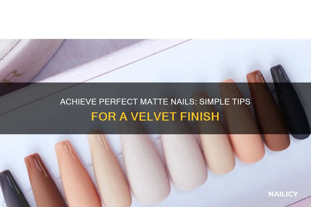 Achieve Perfect Matte Nails: Simple Tips For A Velvet Finish | Nailicy