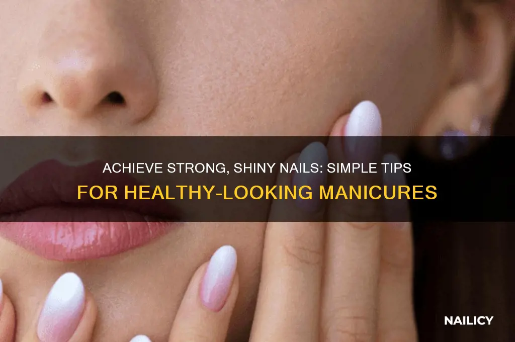 Achieve Strong, Shiny Nails: Simple Tips For Healthy-Looking Manicures ...
