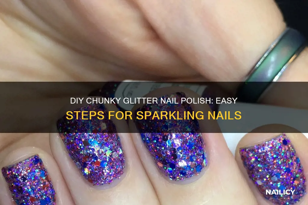 Diy Chunky Glitter Nail Polish: Easy Steps For Sparkling Nails | Nailicy