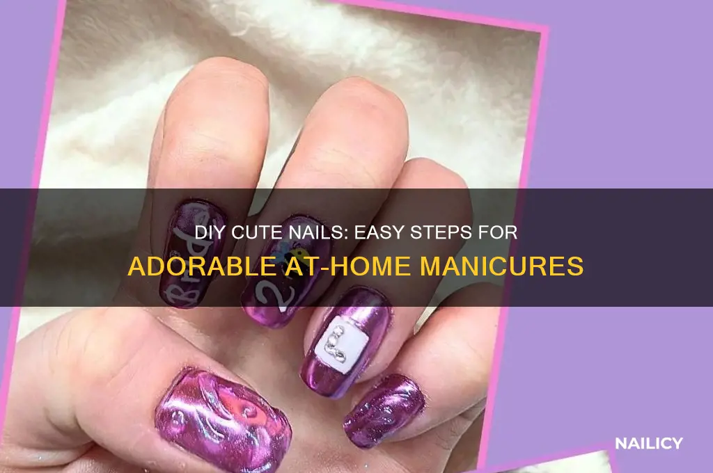 Diy Cute Nails: Easy Steps For Adorable At-Home Manicures | Nailicy
