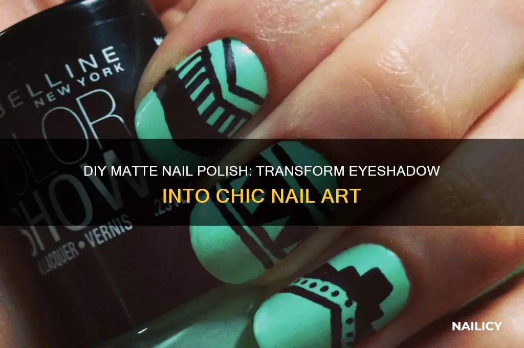 Diy Matte Nail Polish: Transform Eyeshadow Into Chic Nail Art | Nailicy