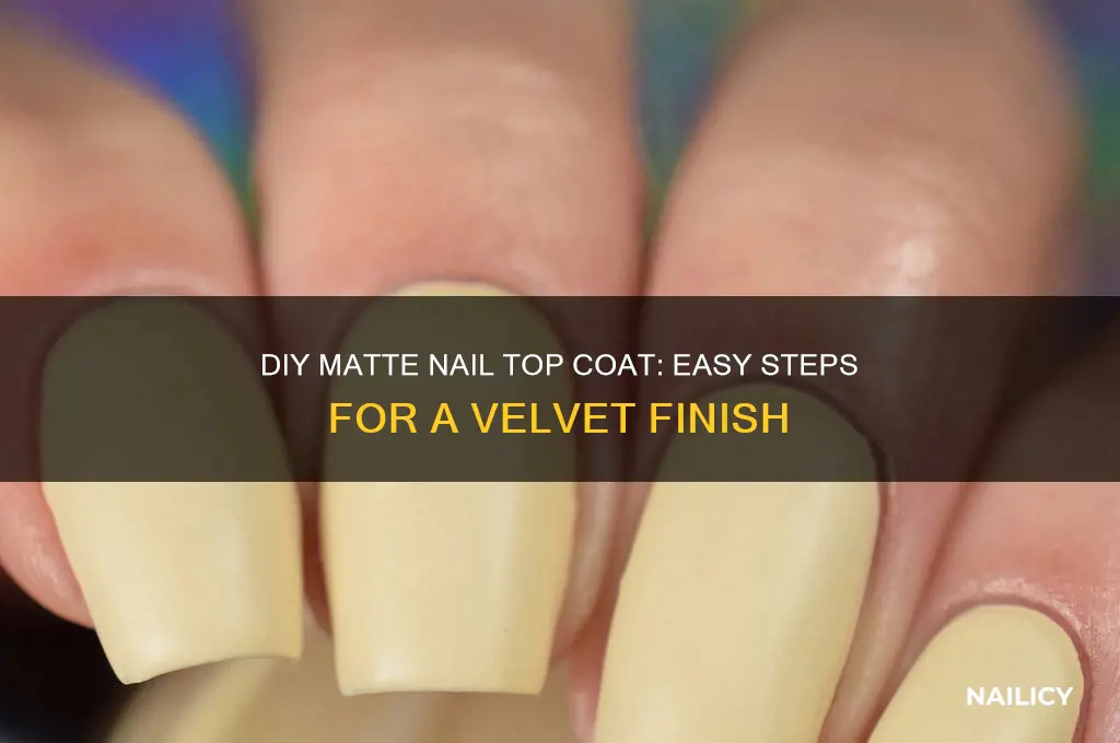 Diy Matte Nail Top Coat: Easy Steps For A Velvet Finish | Nailicy