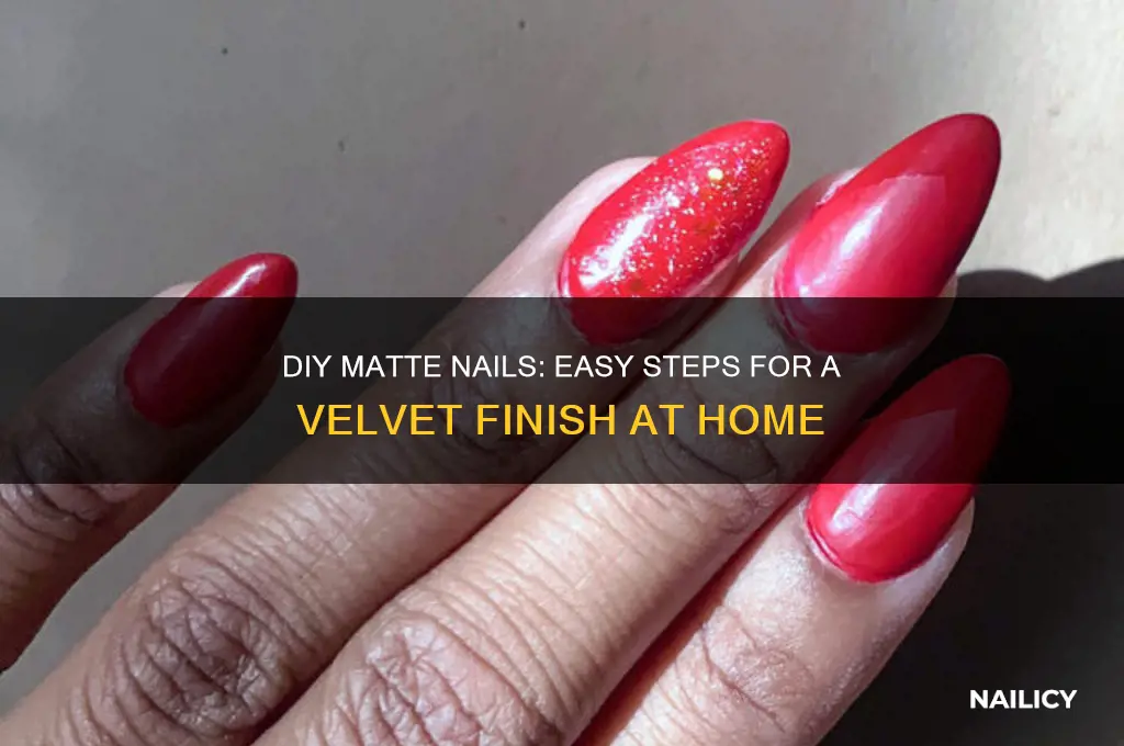 Diy Matte Nails: Easy Steps For A Velvet Finish At Home | Nailicy