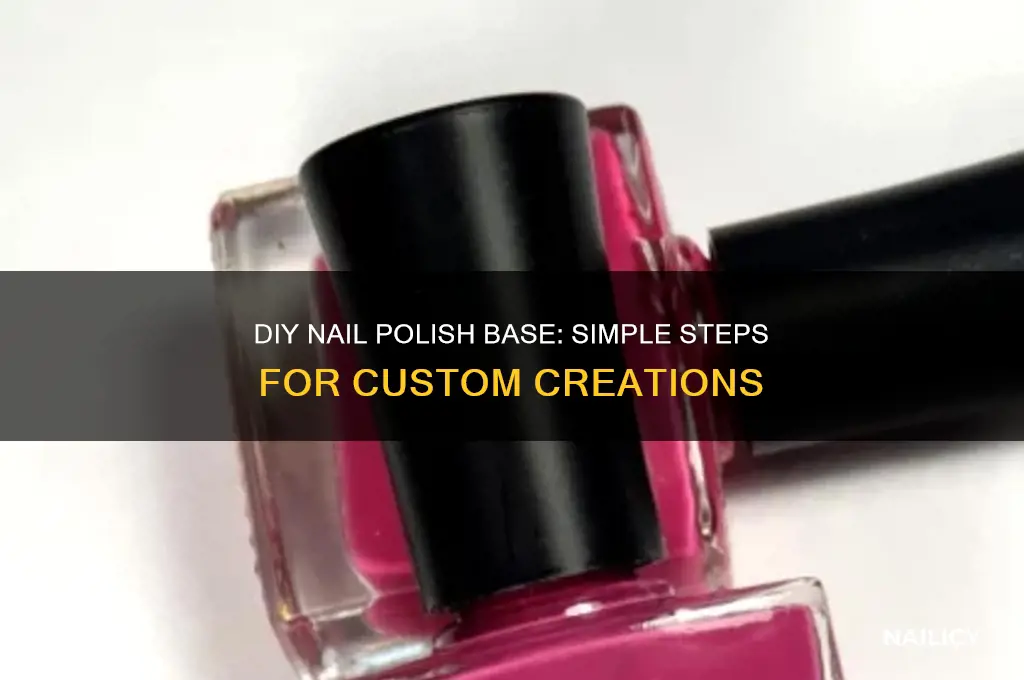 Diy Nail Polish Base: Simple Steps For Custom Creations | Nailicy