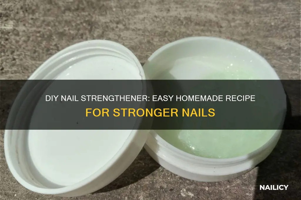 Diy Nail Strengthener: Easy Homemade Recipe For Stronger Nails | Nailicy