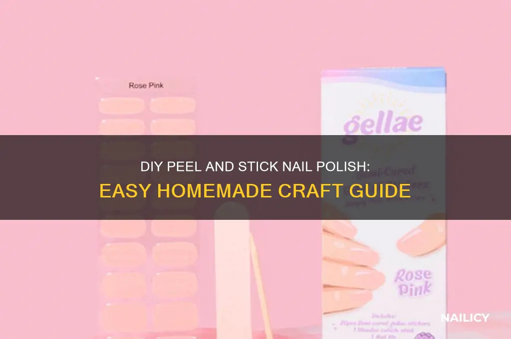 Diy Peel And Stick Nail Polish: Easy Homemade Craft Guide | Nailicy