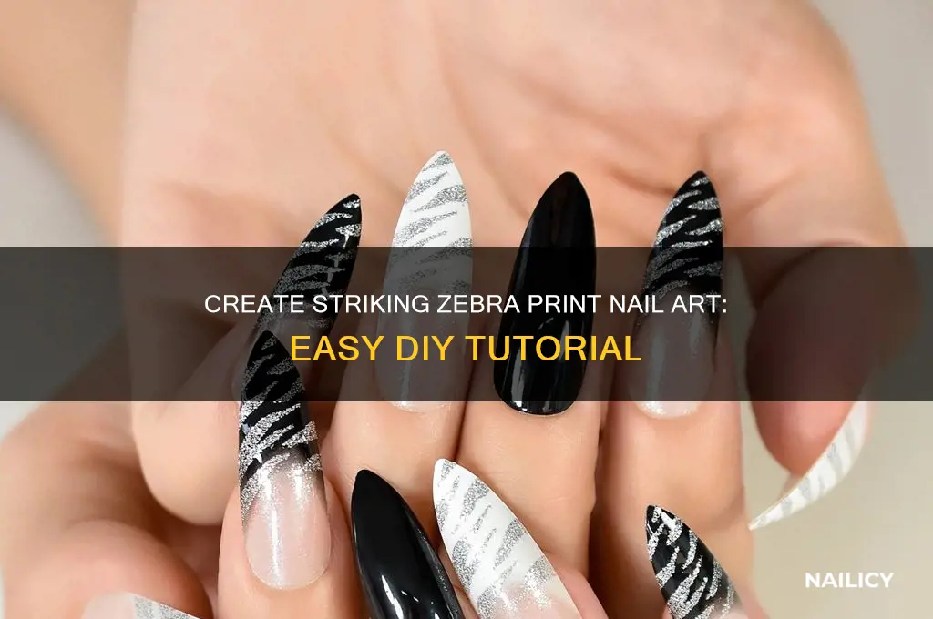 Create Striking Zebra Print Nail Art: Easy Diy Tutorial | Nailicy