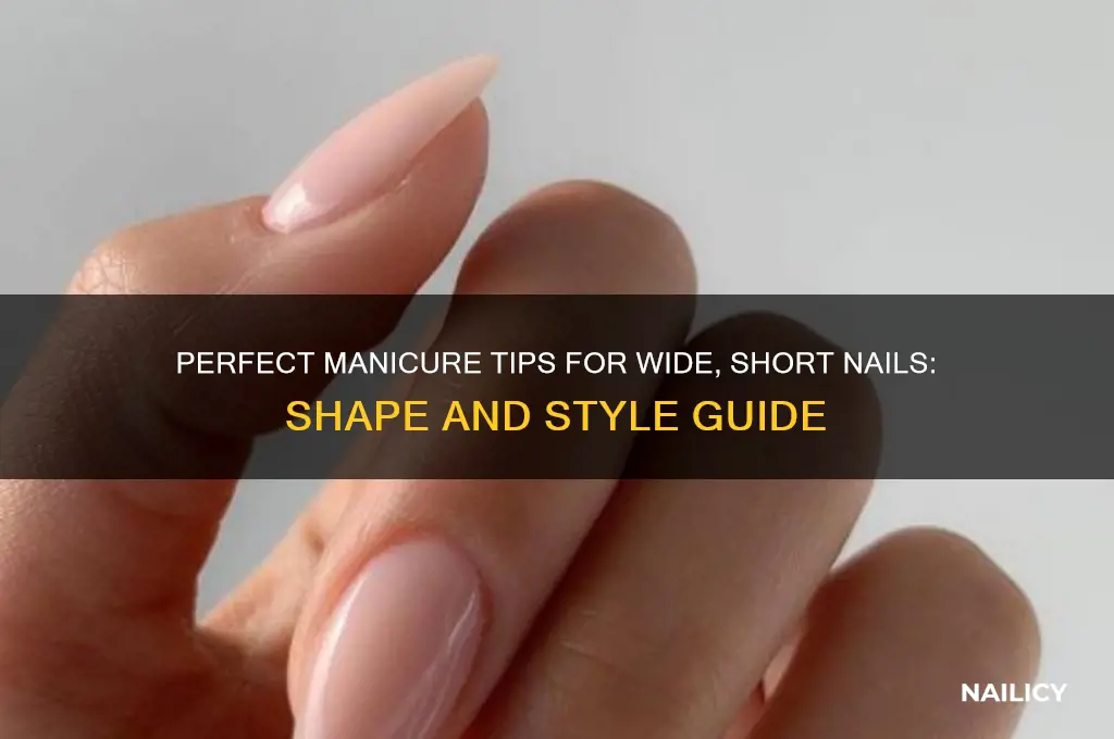 Perfect Manicure Tips For Wide, Short Nails: Shape And Style Guide ...