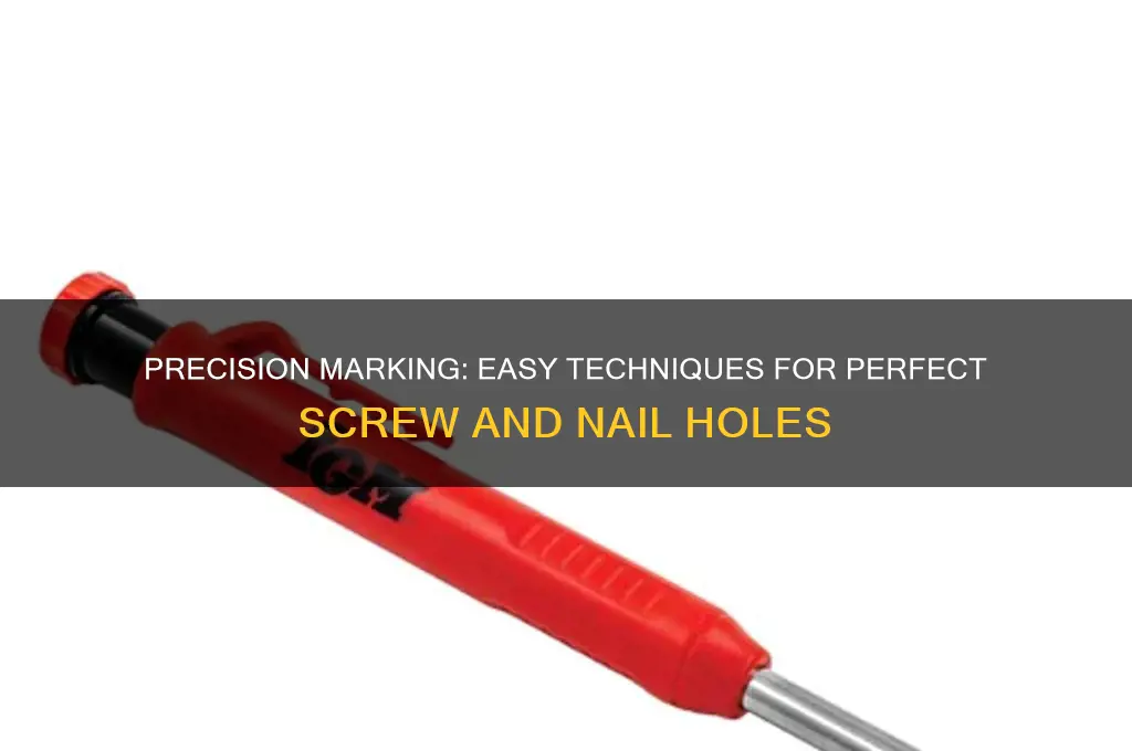 Precision Marking: Easy Techniques For Perfect Screw And Nail Holes ...