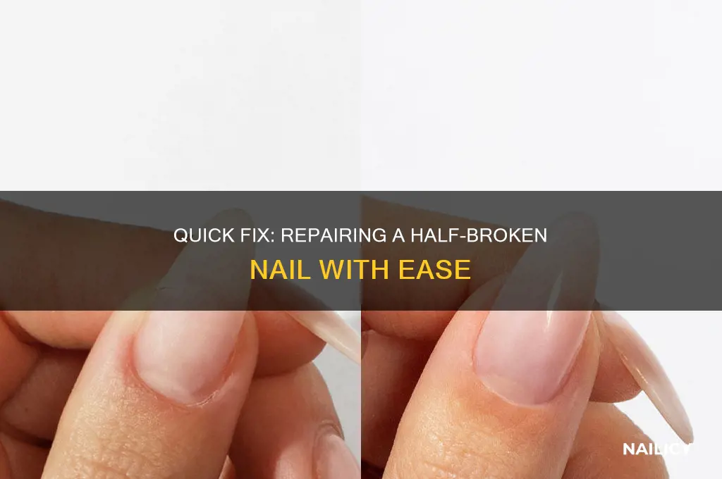 Quick Fix: Repairing A Half-Broken Nail With Ease | Nailicy