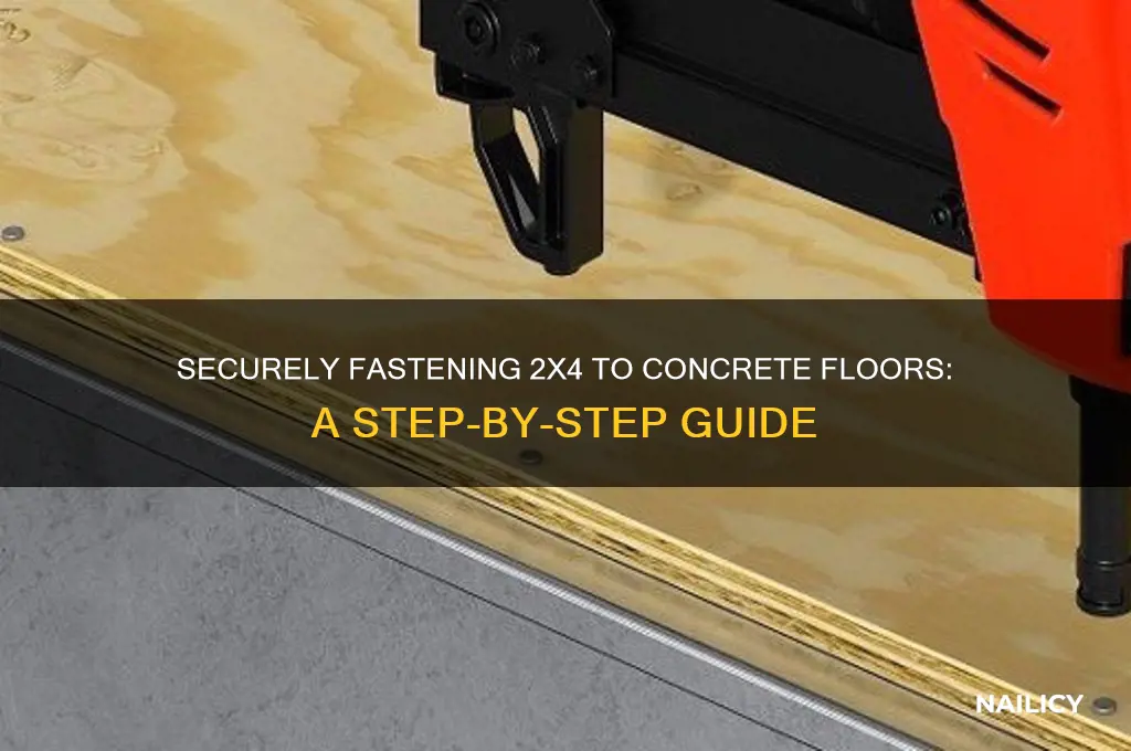Securely Fastening 2X4 To Concrete Floors: A Step-By-Step Guide | Nailicy