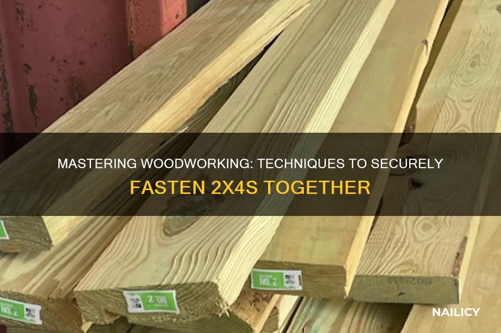 Mastering Woodworking: Techniques To Securely Fasten 2X4s Together ...