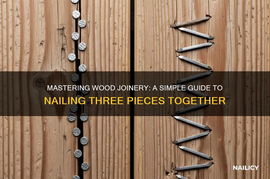 Mastering Wood Joinery: A Simple Guide To Nailing Three Pieces Together ...