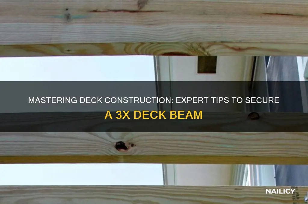 Mastering Deck Construction: Expert Tips To Secure A 3X Deck Beam | Nailicy