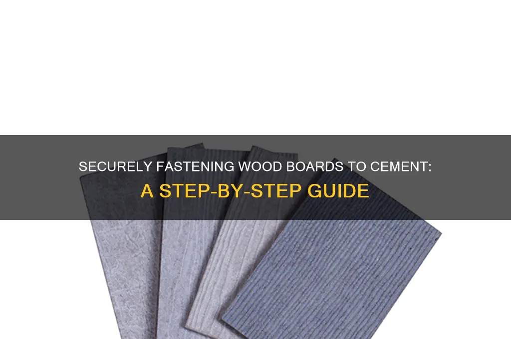 Securely Fastening Wood Boards To Cement: A Step-By-Step Guide | Nailicy