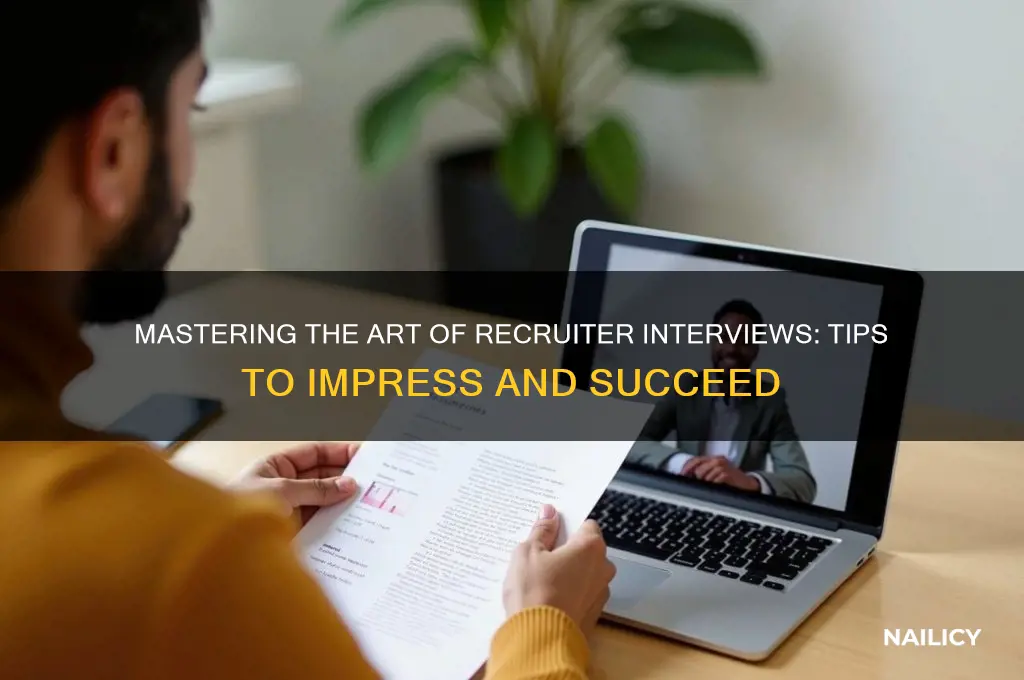 Mastering The Art Of Recruiter Interviews: Tips To Impress And Succeed ...