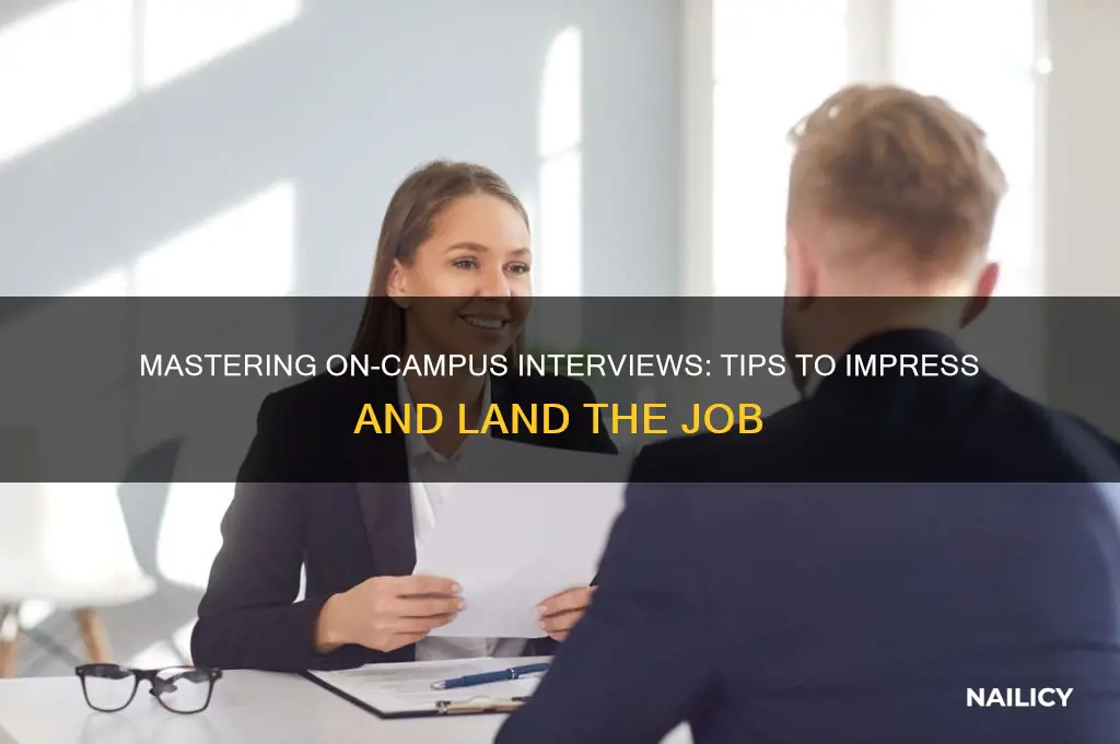 Mastering On-Campus Interviews: Tips To Impress And Land The Job | Nailicy