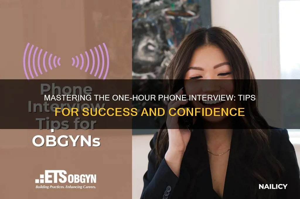 Mastering The One-Hour Phone Interview: Tips For Success And Confidence ...