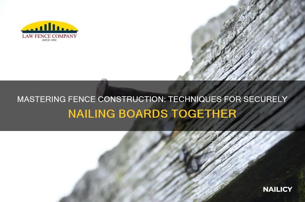 Mastering Fence Construction: Techniques For Securely Nailing Boards ...