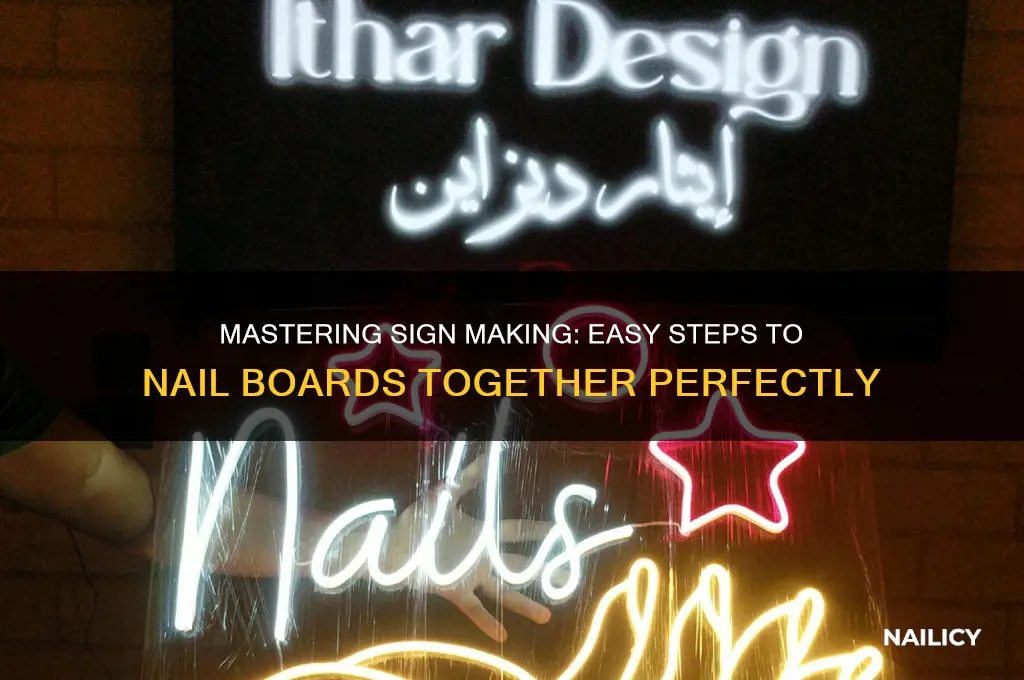 Mastering Sign Making: Easy Steps To Nail Boards Together Perfectly ...