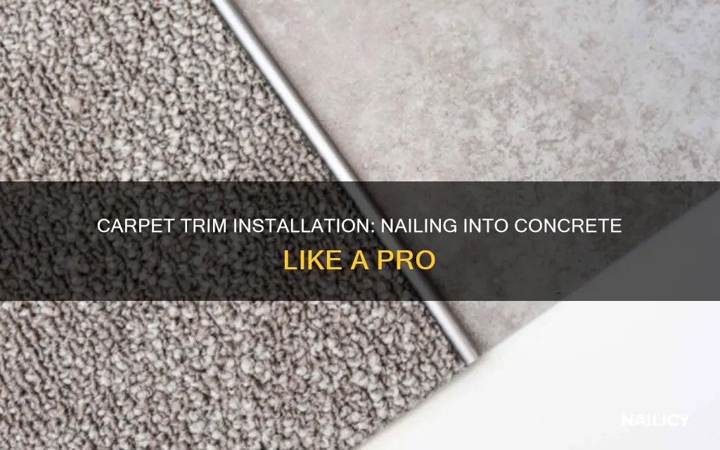 Carpet Trim Installation: Nailing Into Concrete Like A Pro | Nailicy